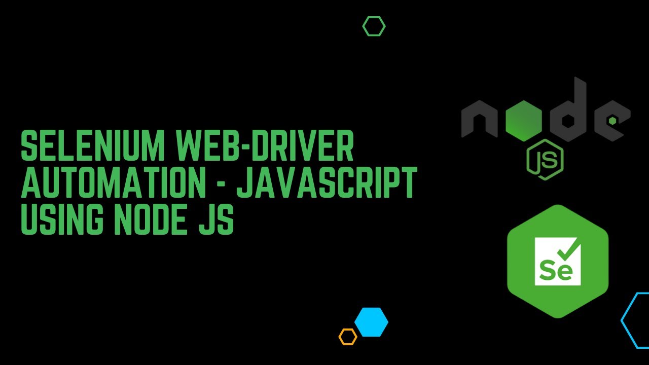 Selenium Web Driver Automation Javascript Using Node Js Tamil