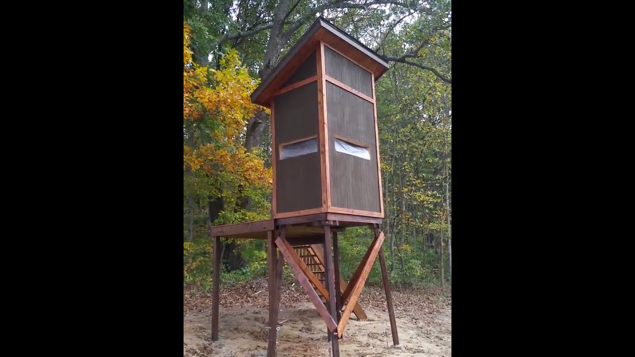 Diy Deer Stand Youtube