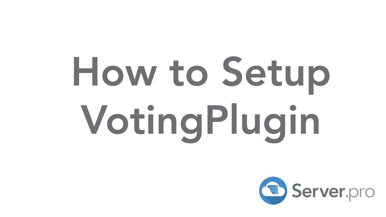 How To Setup Votingplugin Minecraft Java Youtube