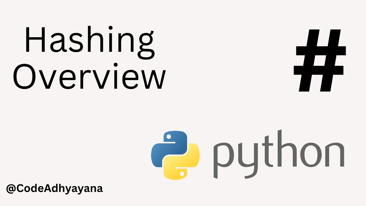 Hashing Overview Python Youtube