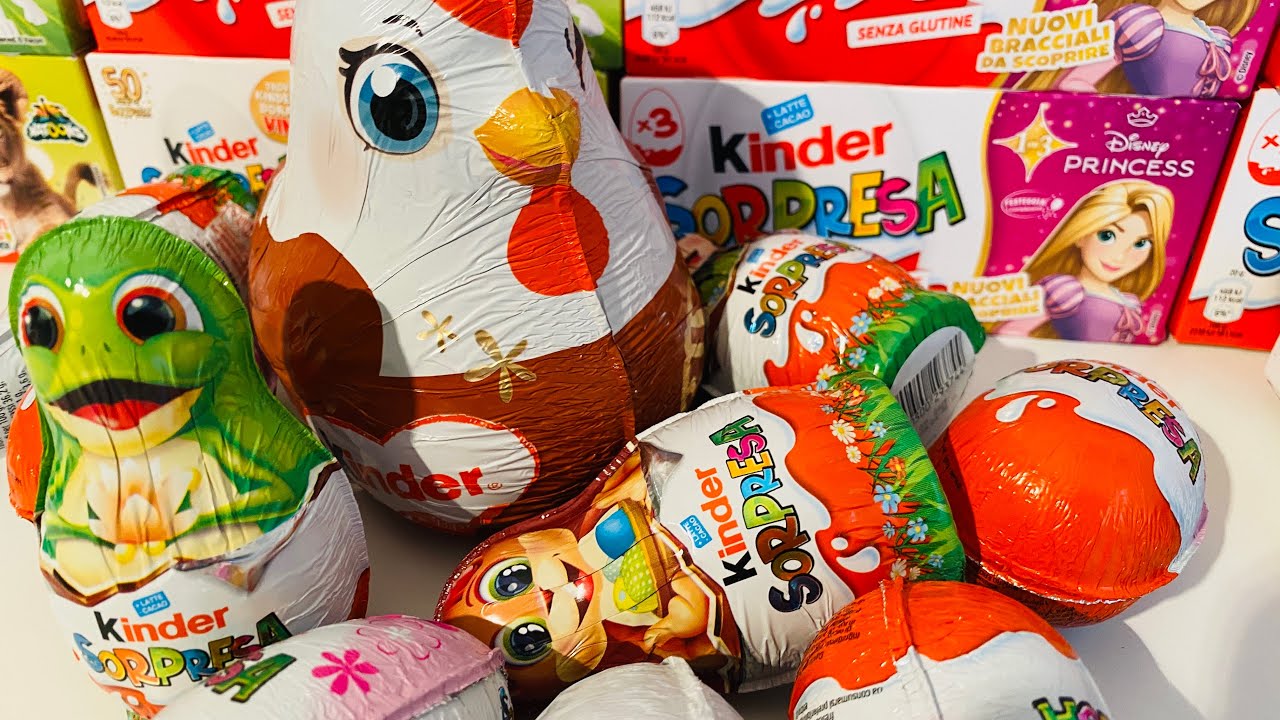 Compilation Easter Kinder Surprise Asmr Unboxing Youtube