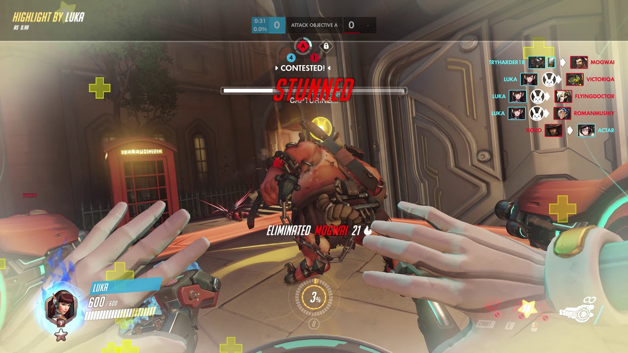 Dva 4 Kill Ult Overwatch Youtube