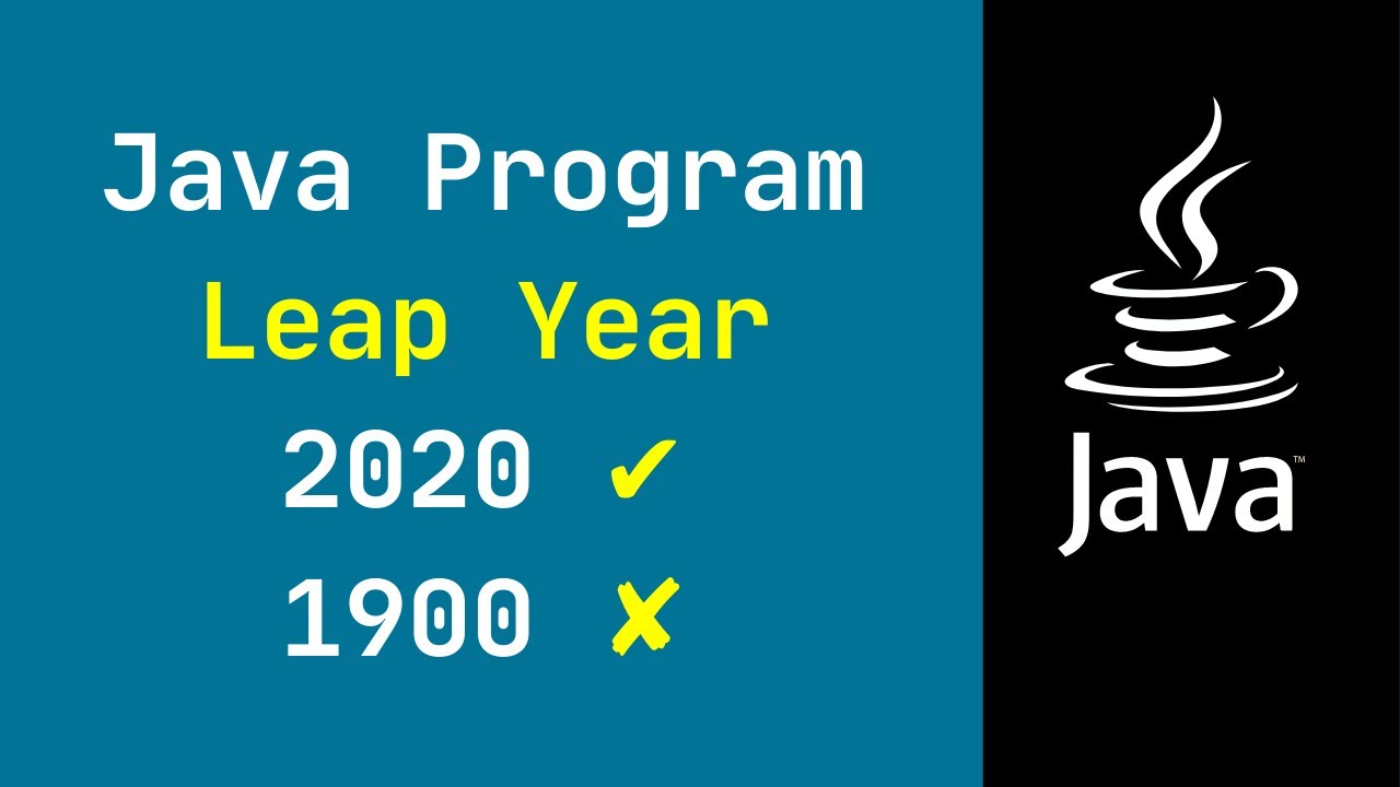 Java Program To Check Leap Year Youtube