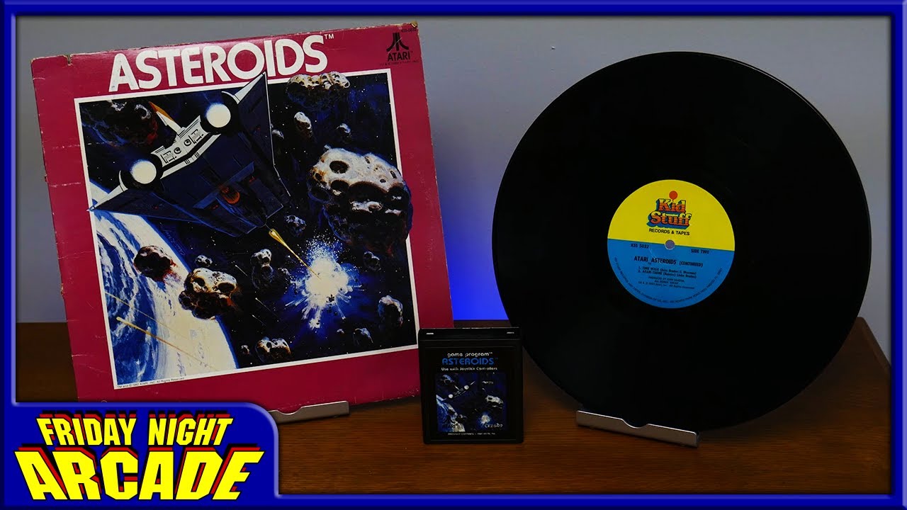 Atari 2600 Asteroids On Vinyl Lp W Genxgrownup Friday Night Arcade