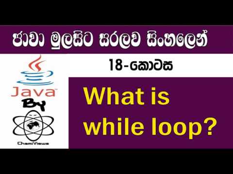 Java Sinhala By Chamiviews Part 18 While Loop Youtube