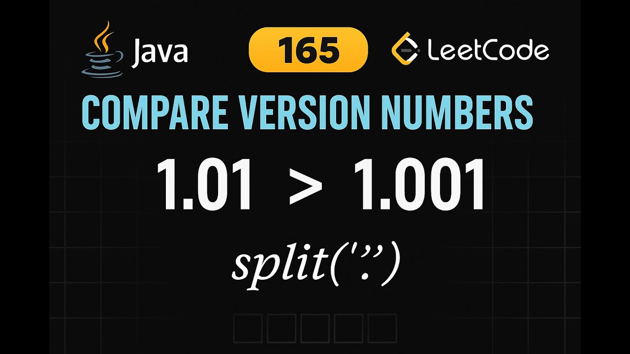 Leetcode 165 Compare Version Numbers Java Solution Two Pointer