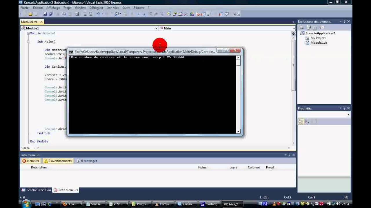 3 Vb Net Les Variables Partie 2 Youtube