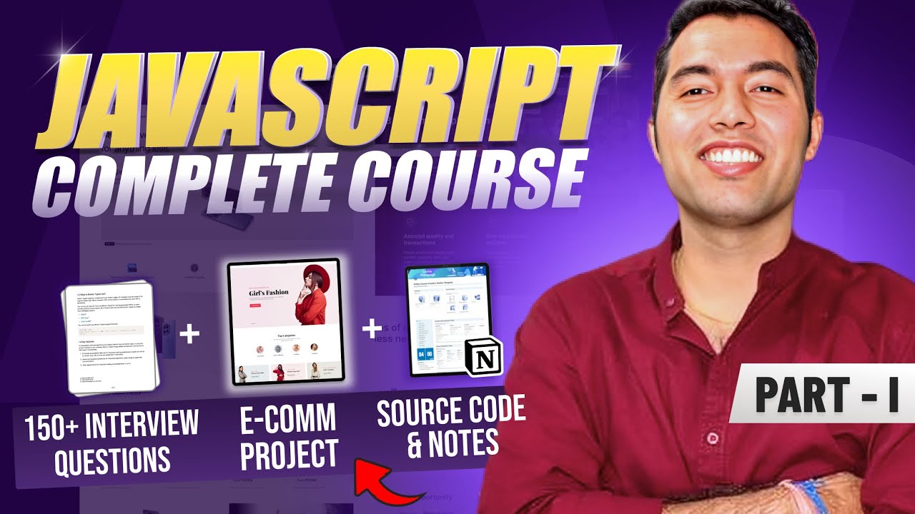 Javascript Full Course Tutorial For Beginners In Hindiрџ ґfree Notes With