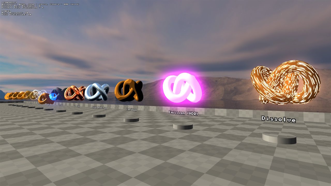 Maze Engine Example Materials And Shaders Youtube