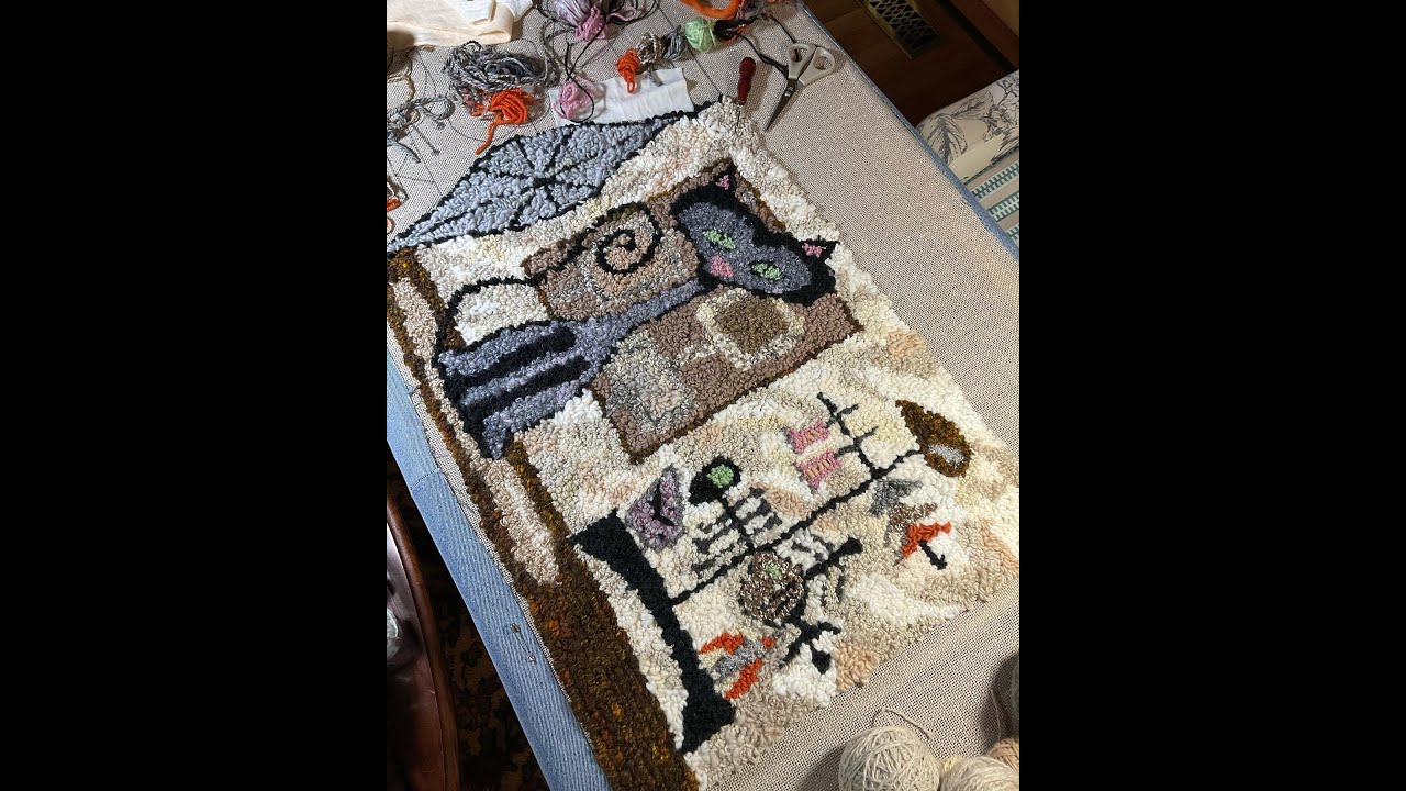 Ribbon Candy Rug Hooking Cocktail Night Gallery Night Youtube
