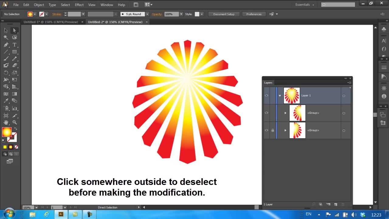 How To Make Sun Rays In Illustrator Design Talk