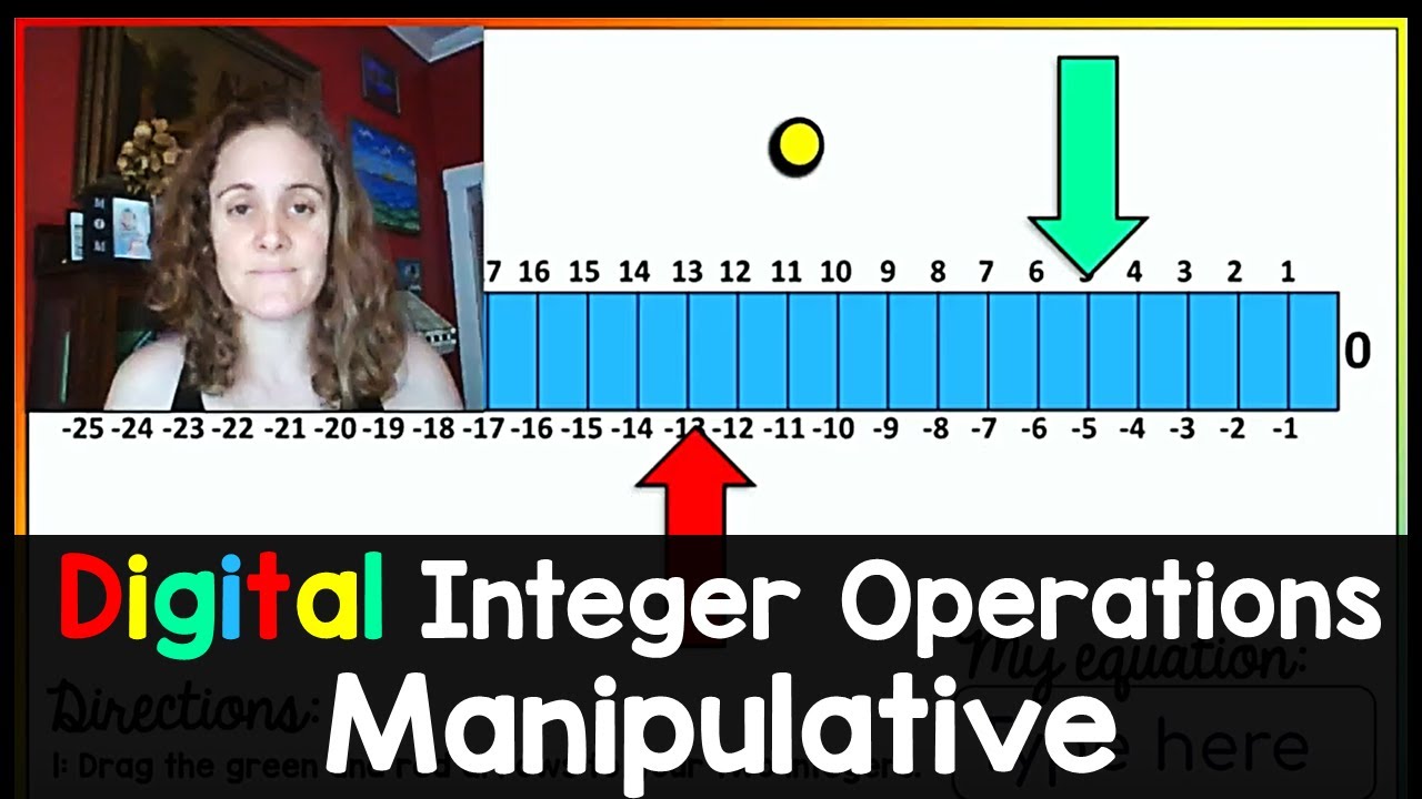 Digital Integer Operations Manipulative Youtube