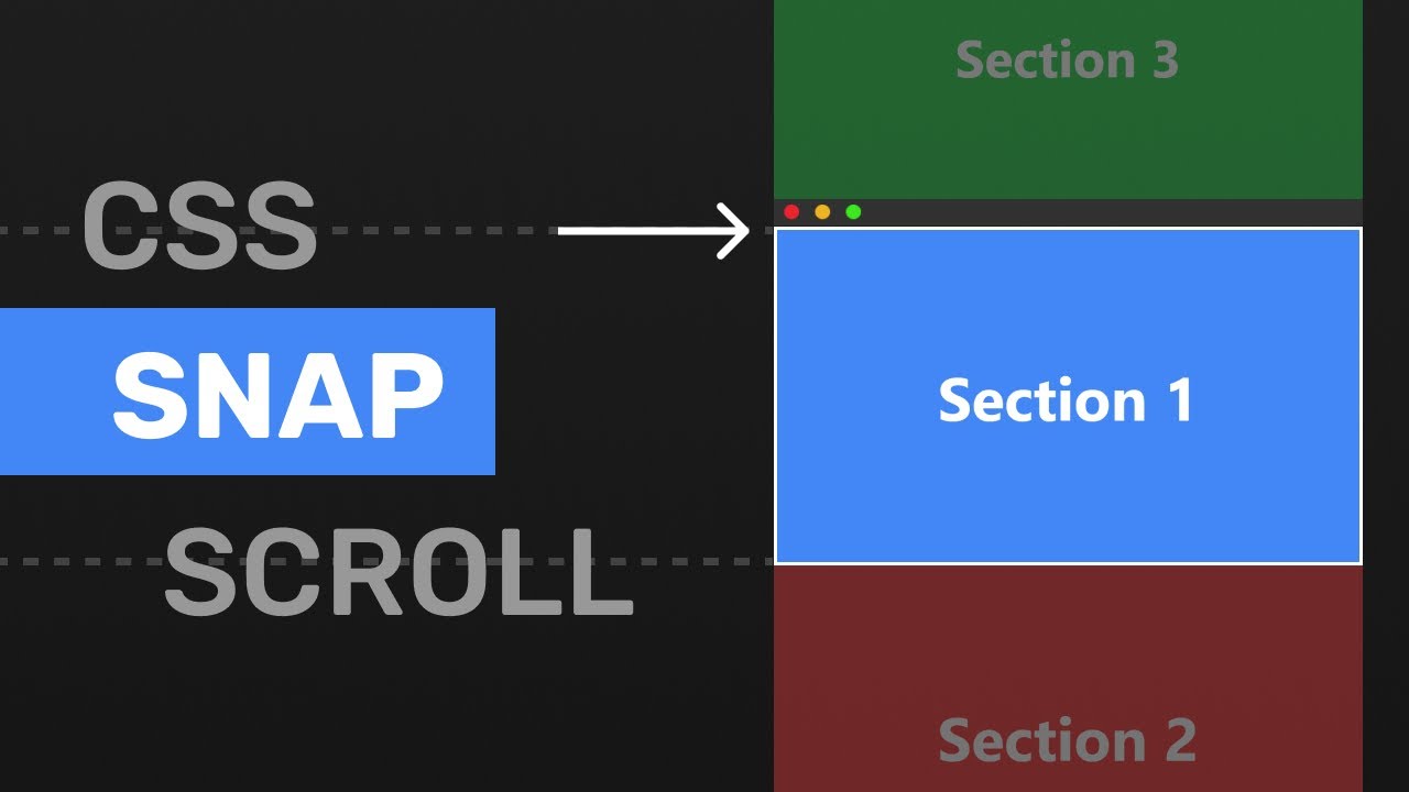 Pure Css Snap Scroll Effect No Javascript Super Easy Youtube