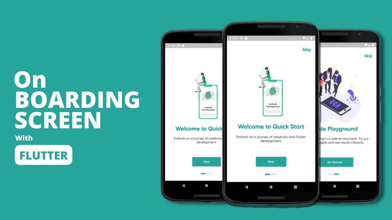 Flutter Tutorial Onboarding Ui Screen Youtube
