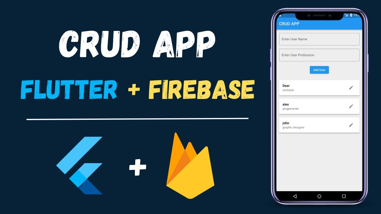 Crud App In Flutter With Firebase Crud Operation In Flutter Firebase