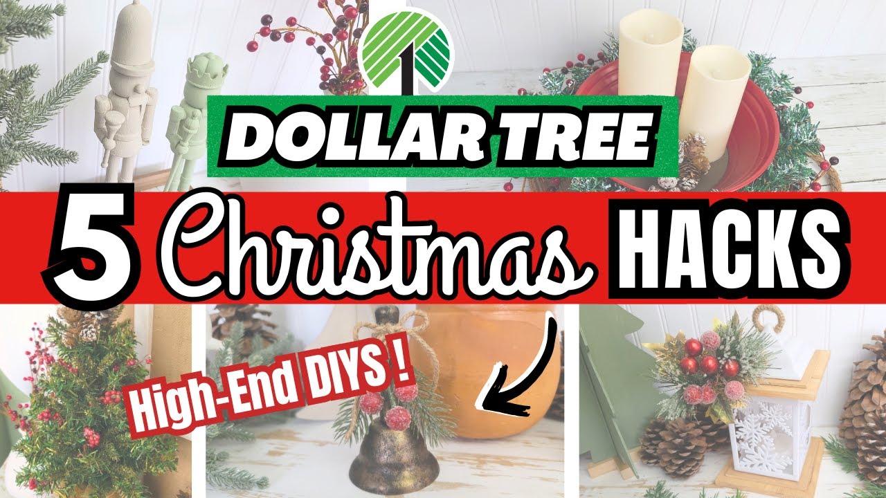 Transform Your Christmas Decor With Dollar Tree Hacks Youtube
