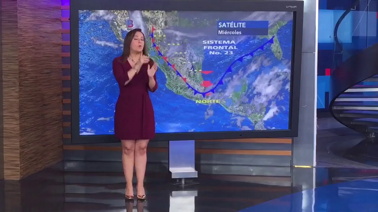 Raquel Mendez La Señora Del Clima Detrás De Cámaras Youtube