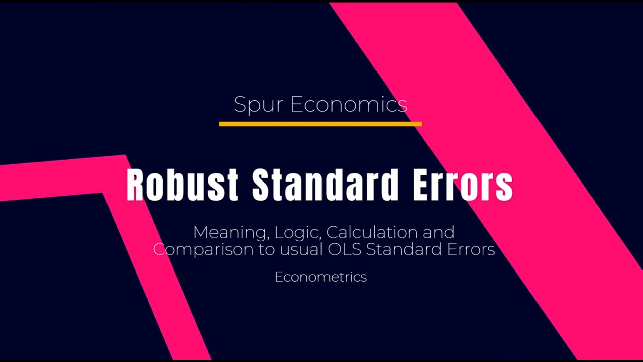 Robust Standard Errors Logic And Calculation Youtube