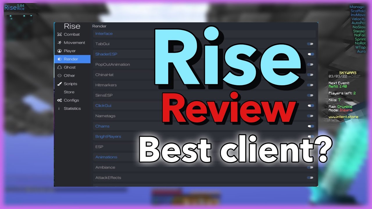 Rise Client The Hypixel King Review Youtube