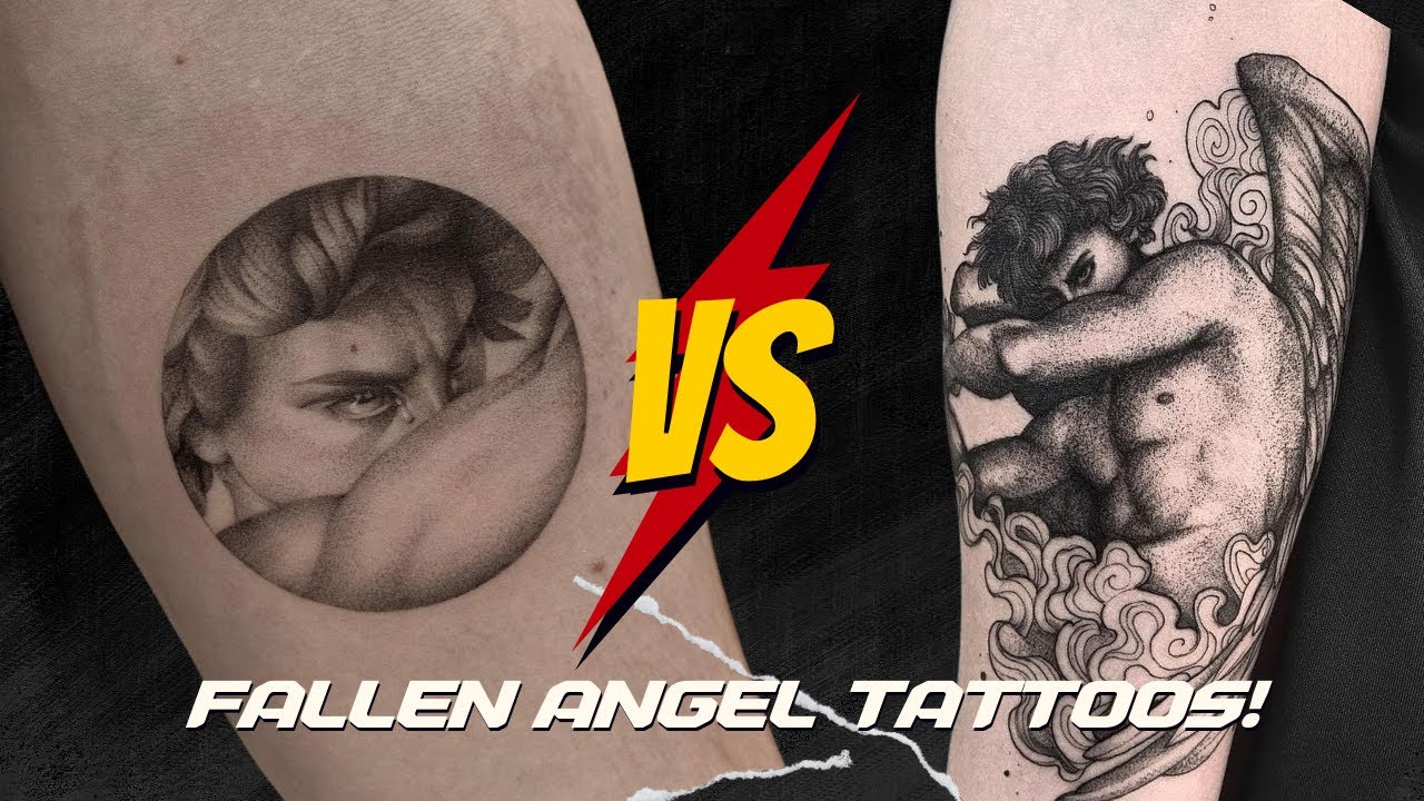 90 Fallen Angel Tattoos You Need To See Youtube