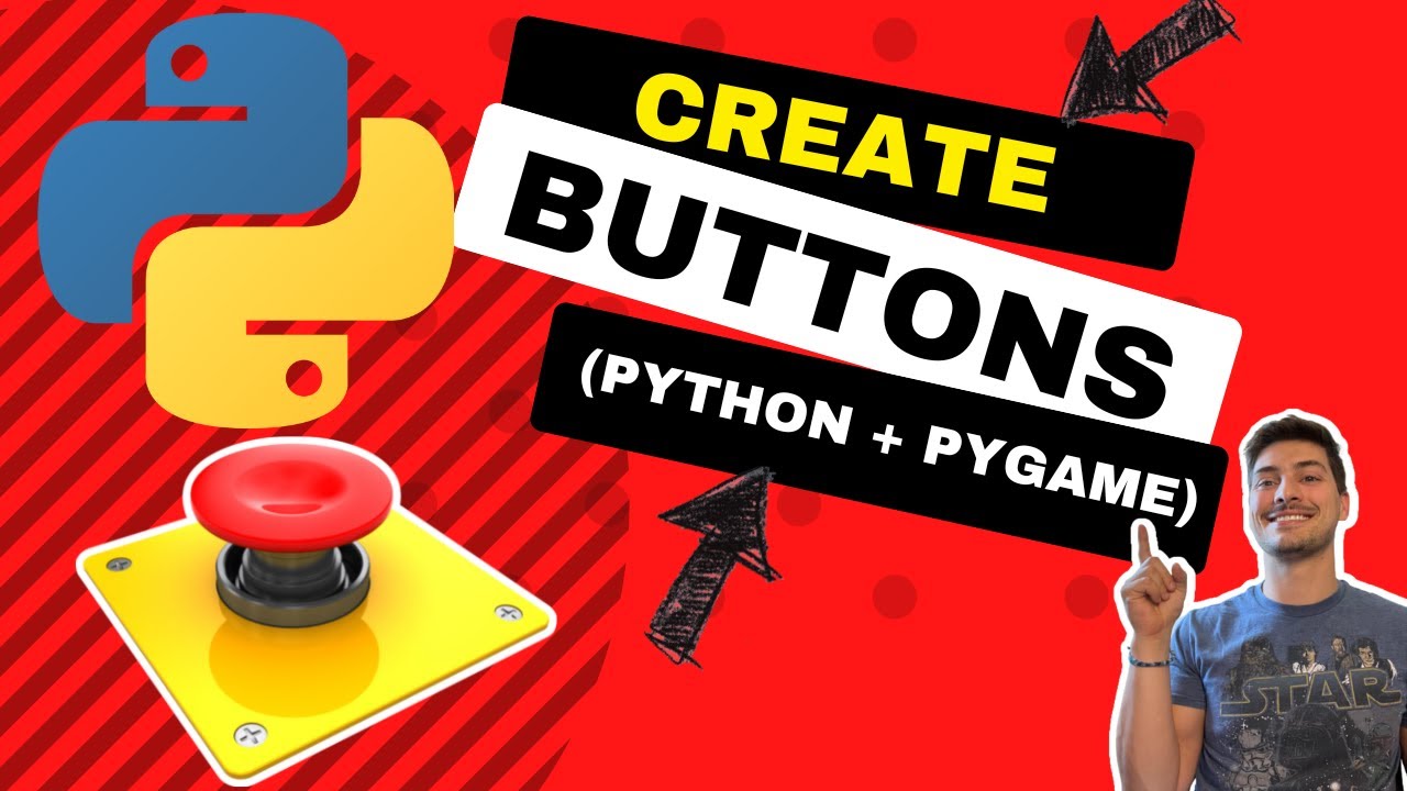 Create Buttons In Pygame Python Button Class Tutorial Youtube