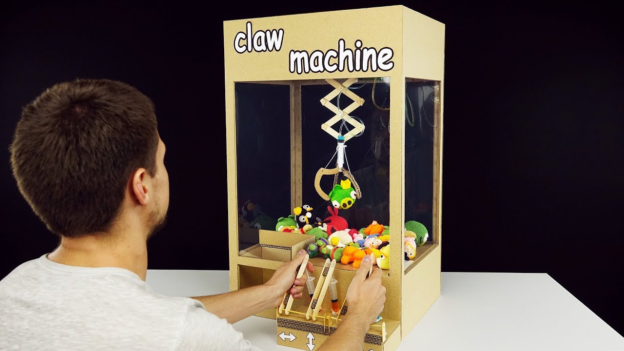 How To Make A Working Claw Machine From Cardboard