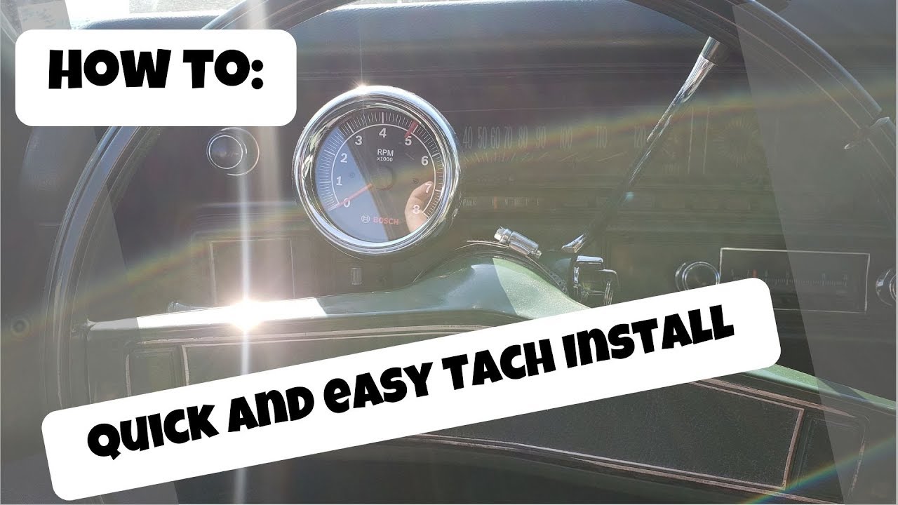 Tachometer Installation Quick And Easy On Any Car Youtube