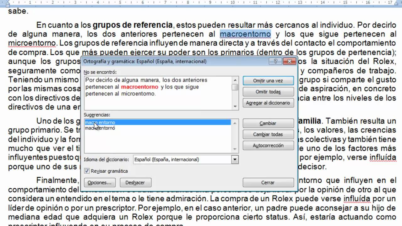 Como Revisar Ortografia En Word