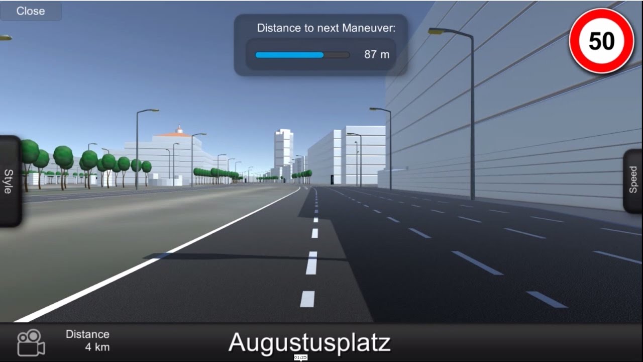 A Concept 3d Navigation Simulation Youtube