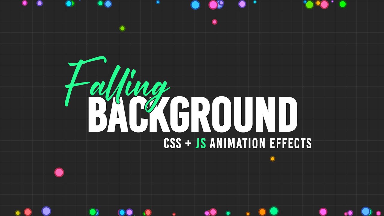 Falling Css Javascript Background Animation Effect Youtube