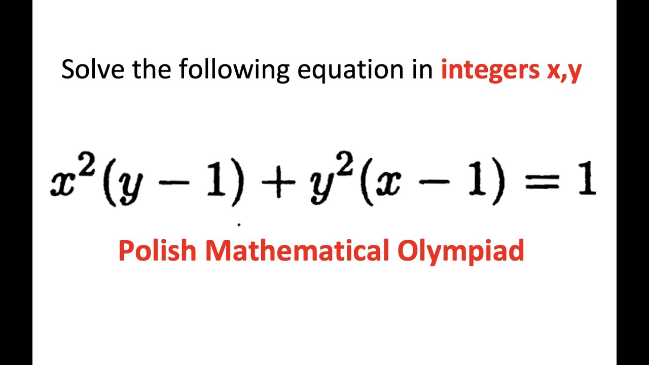 Polish Maths Olympiad Youtube