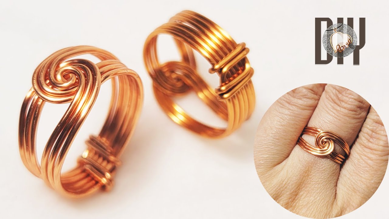 5 Minutes To Make Twisted Ring Simple Jewelry Tutorial Copper Wire