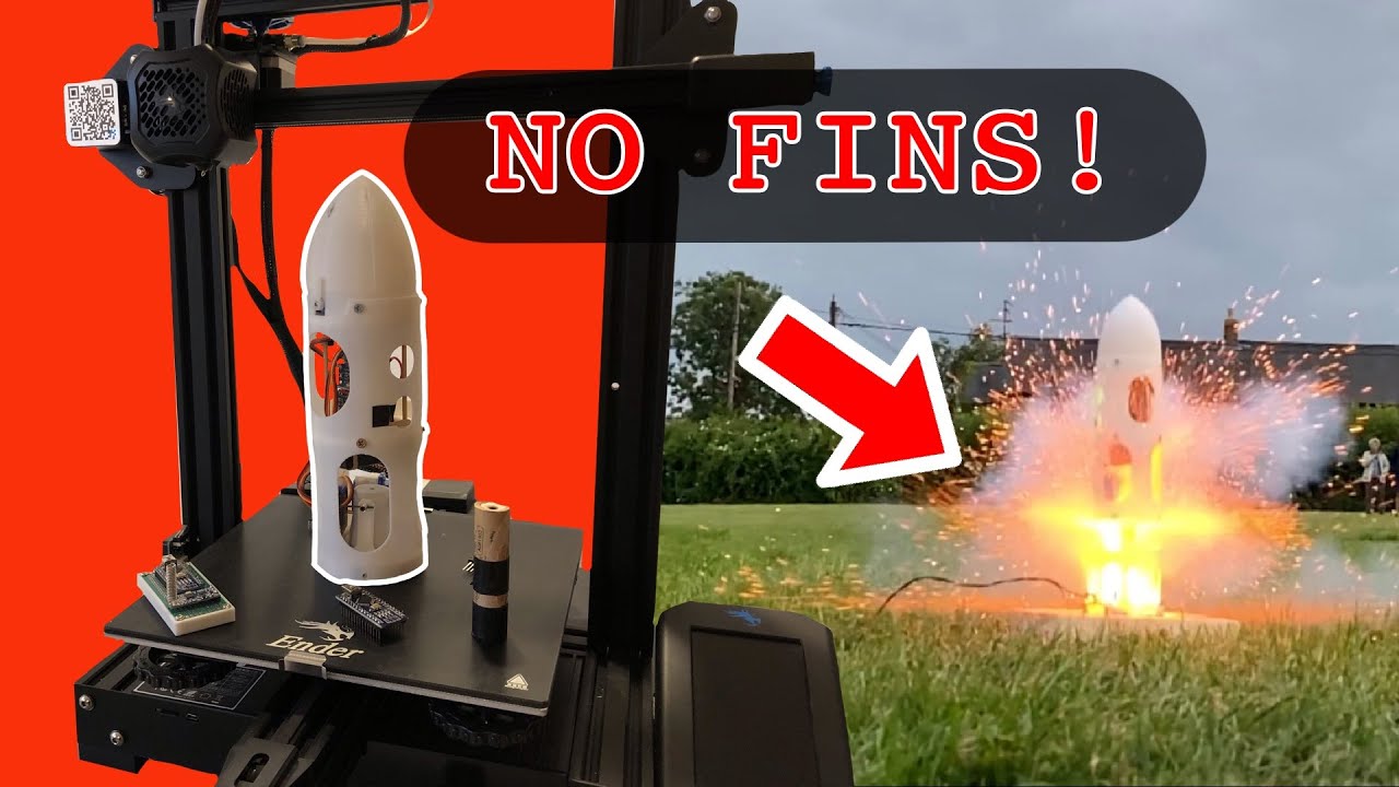 Actively Stabilised Tvc Model Rocket Youtube