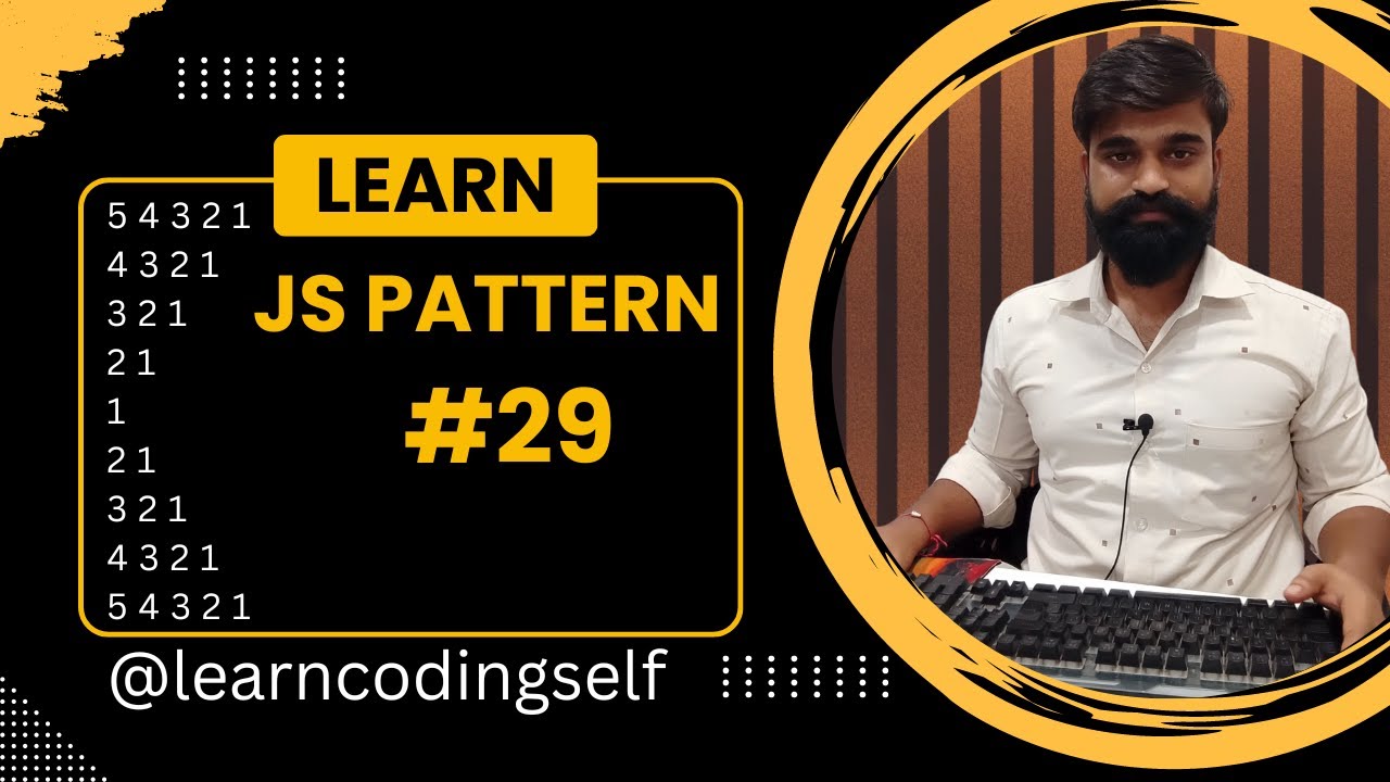 Pattern Program In Javascript In Hindi Pattern29 Youtube