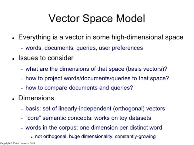 Vector Space Model