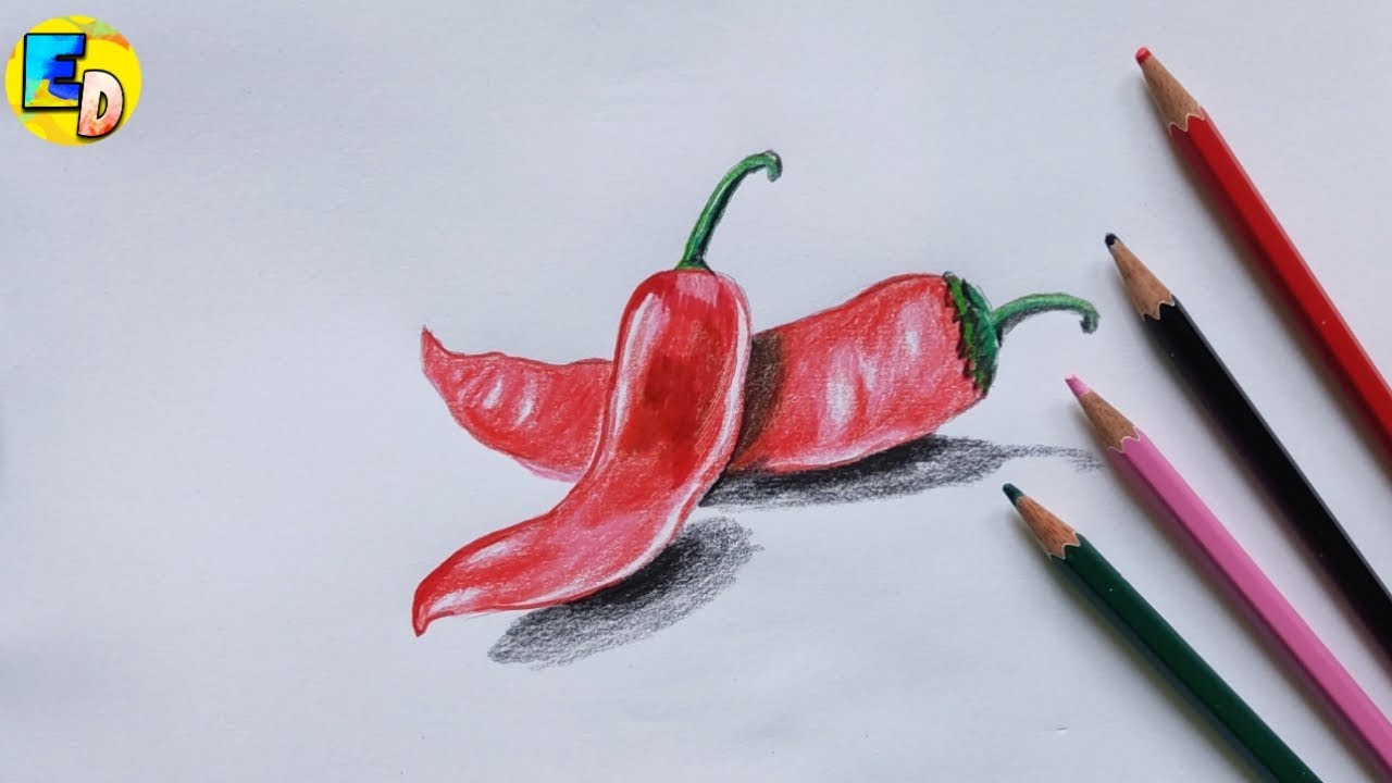Cayenne Pepper Drawing