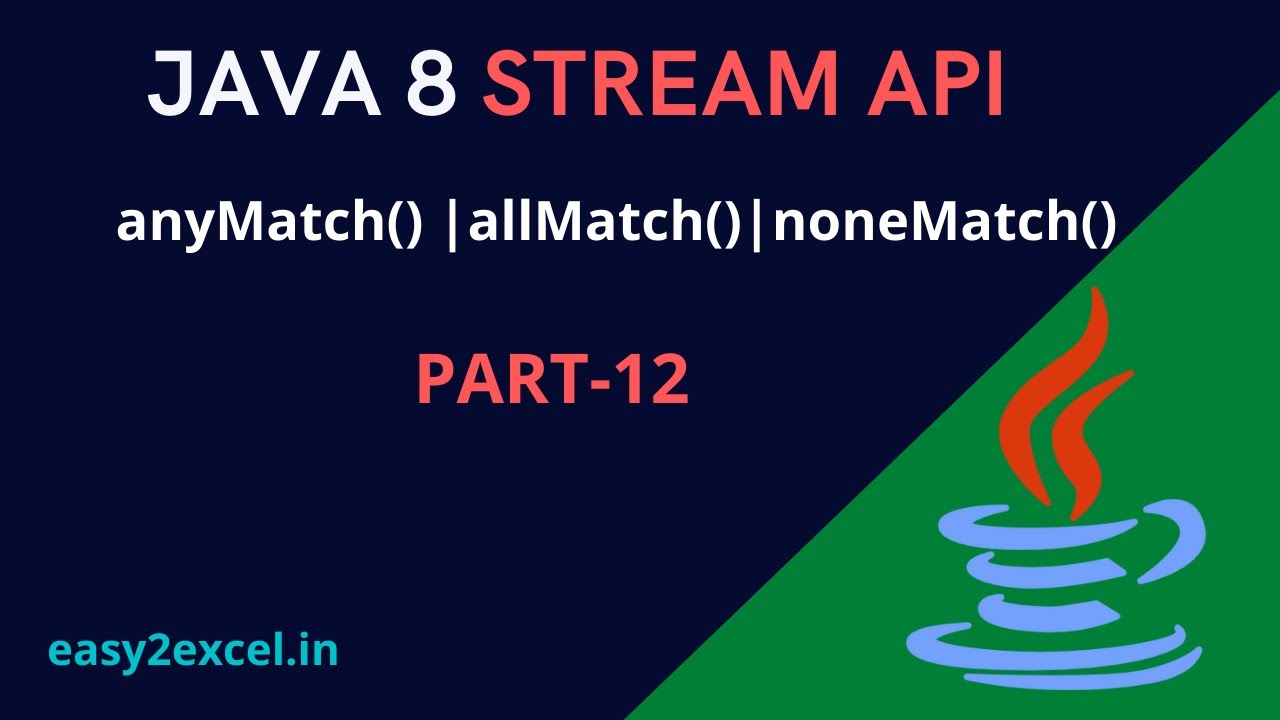 Java 8 Stream Terminal Operations Anymatch Allmatch