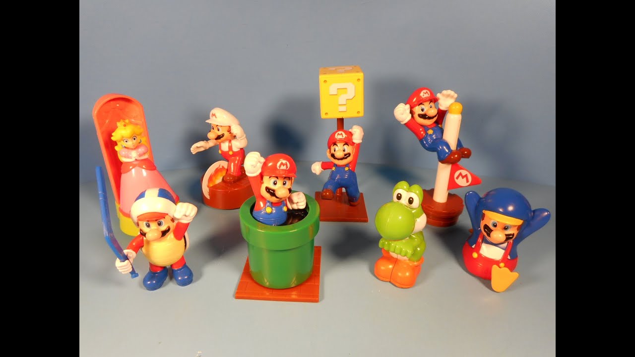2014 Super Mario Set Of 8 Mcdonald S Happy Meal Full Collection Video