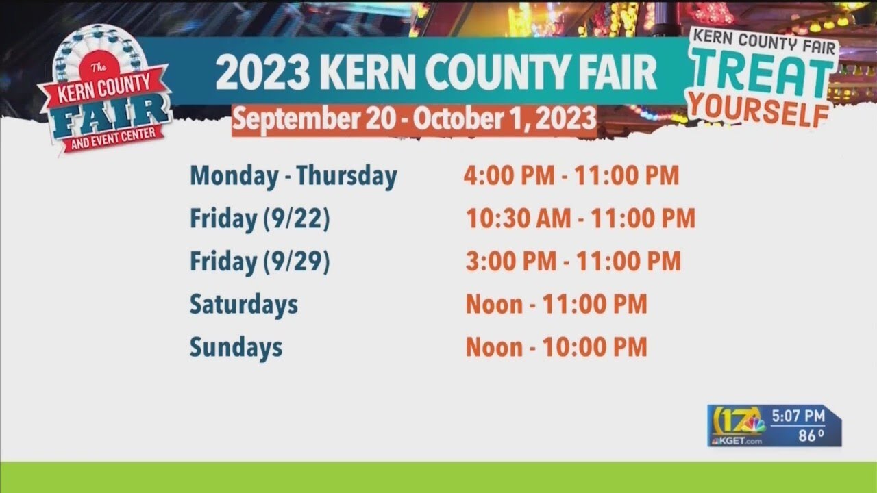 2023 Kern County Fair Schedule Youtube