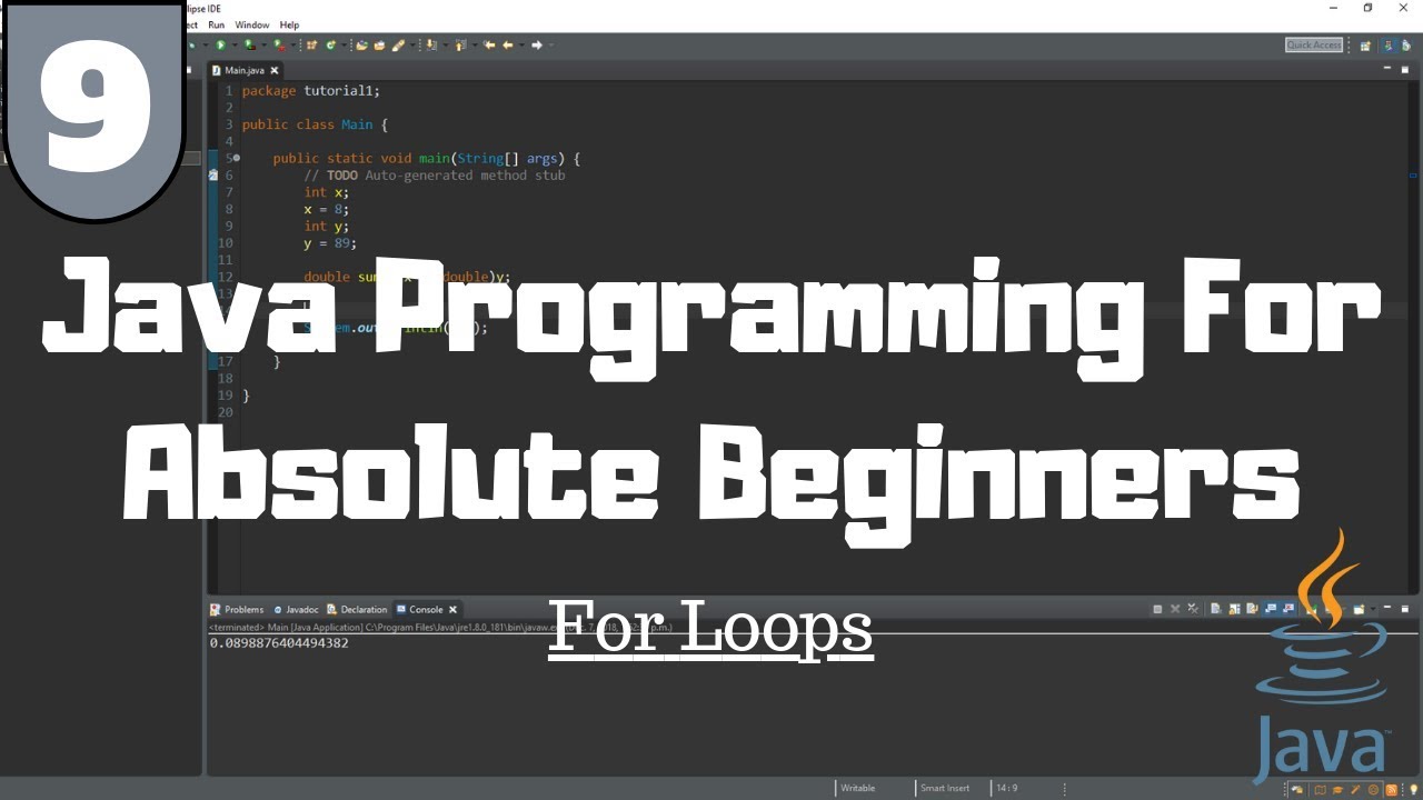 Java Tutorial For Beginners 9 For Loops Youtube
