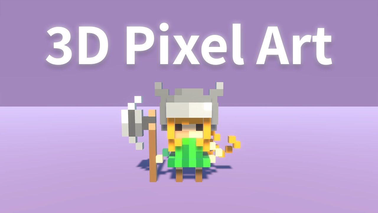 3d Pixel Art Youtube