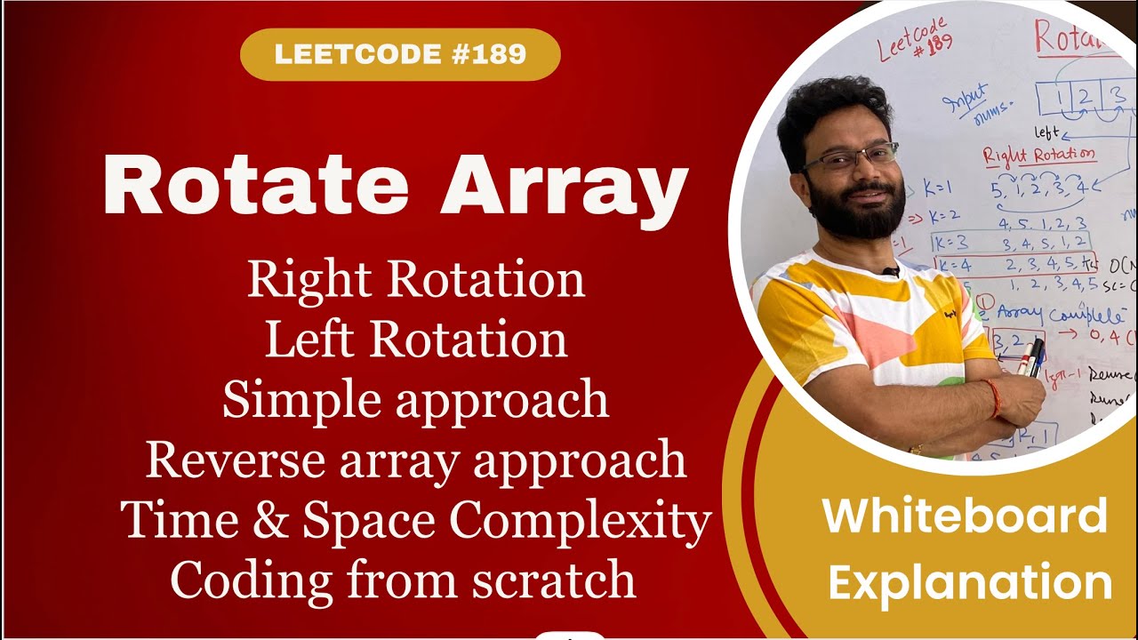 Rotate Array Leetcode Left Right Rotation Coding Whiteboard