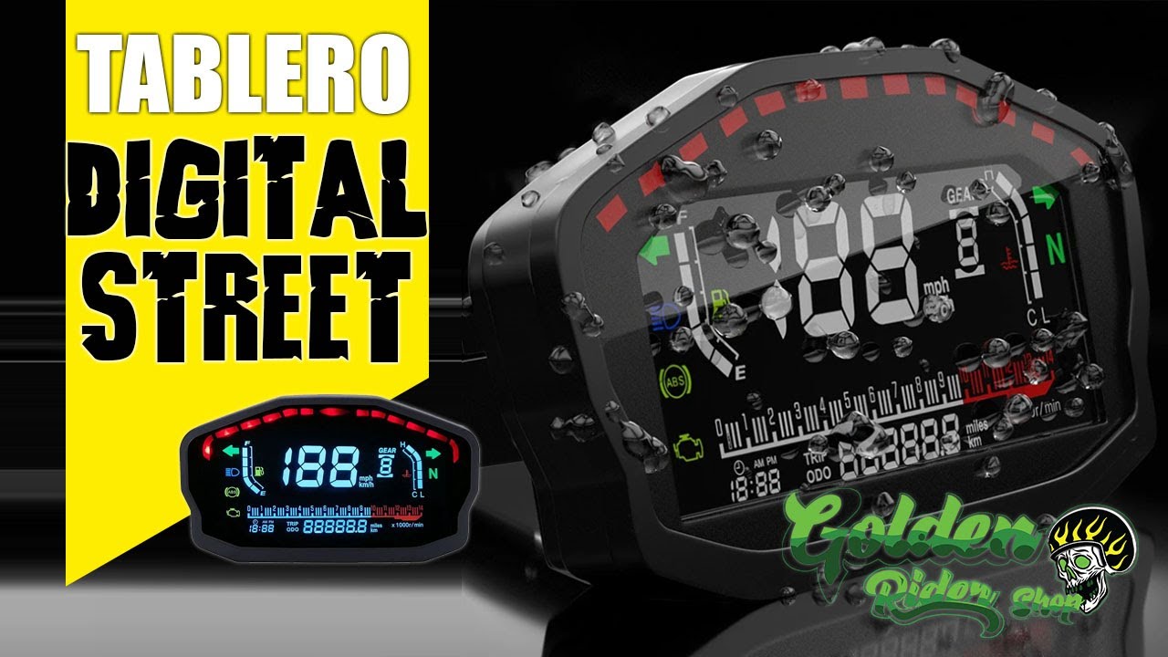 Tablero Digital Street Para Mototicleta Universal Golden Rider