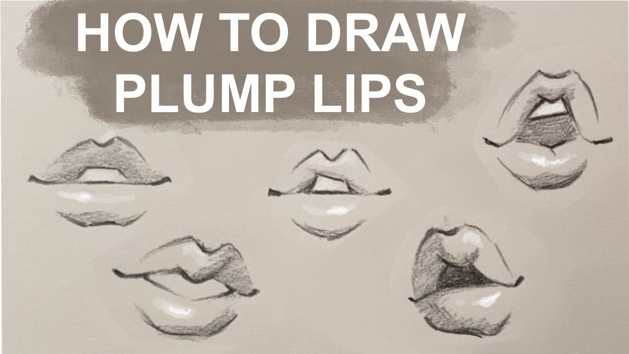 How To Draw Big Full Lips Lipstutorial Org