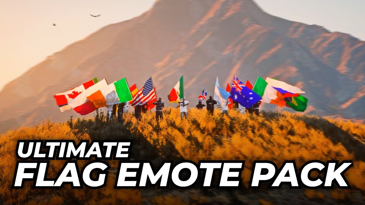 Ultimate Flag Emote Pack Fivem Custom Animations Pack Youtube