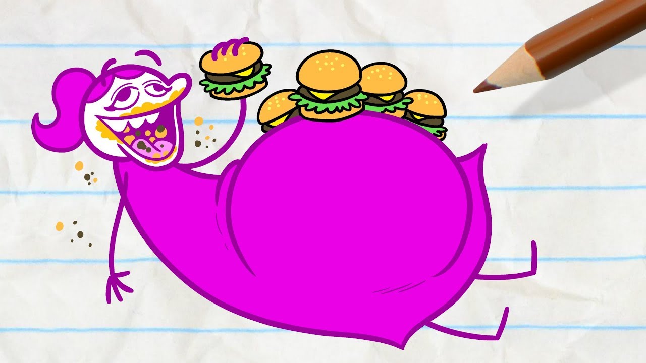 Is Pencilmiss Eating For Two In Belly Idol Pencilmation Cartoons