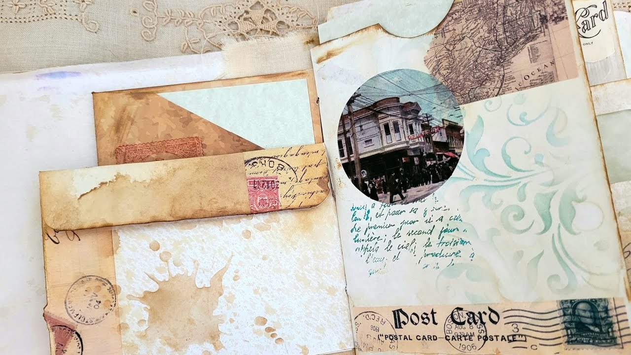 Junk Journal Using Junk Mail Envelopes Part 2 Youtube