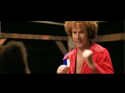 Semi Pro Will Ferrell Wrestles Dewey The Bear Youtube