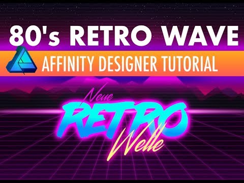 Affinity Designer Tutorial Draw An 80 S Retro Style Graphic Youtube
