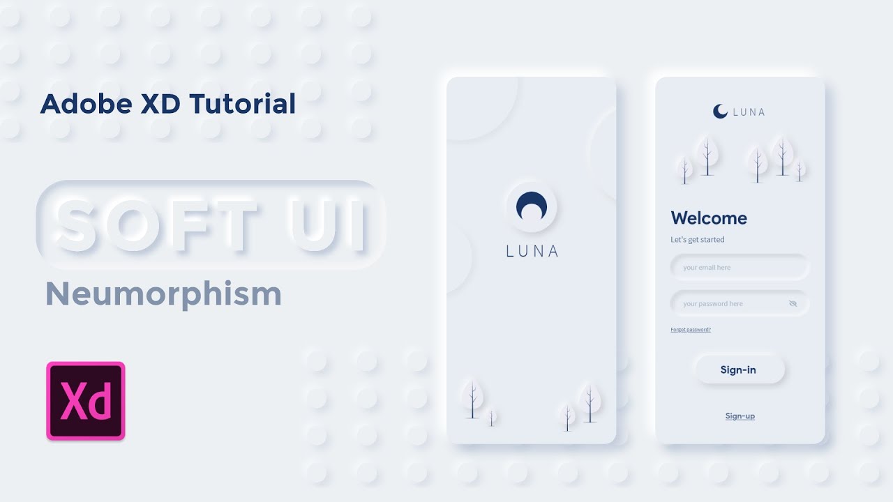 Easy Soft Ui Neumorphism Adobe Xd Tutorial Pt 1 2020 Youtube